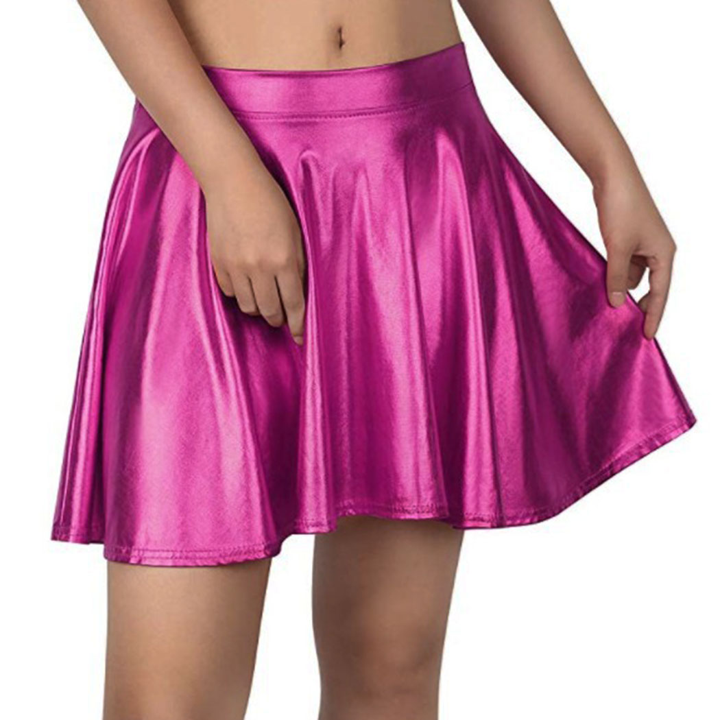 Victray Fashion Shiny Skirt Dance Pleated Skirts Party Sparkly Club ...